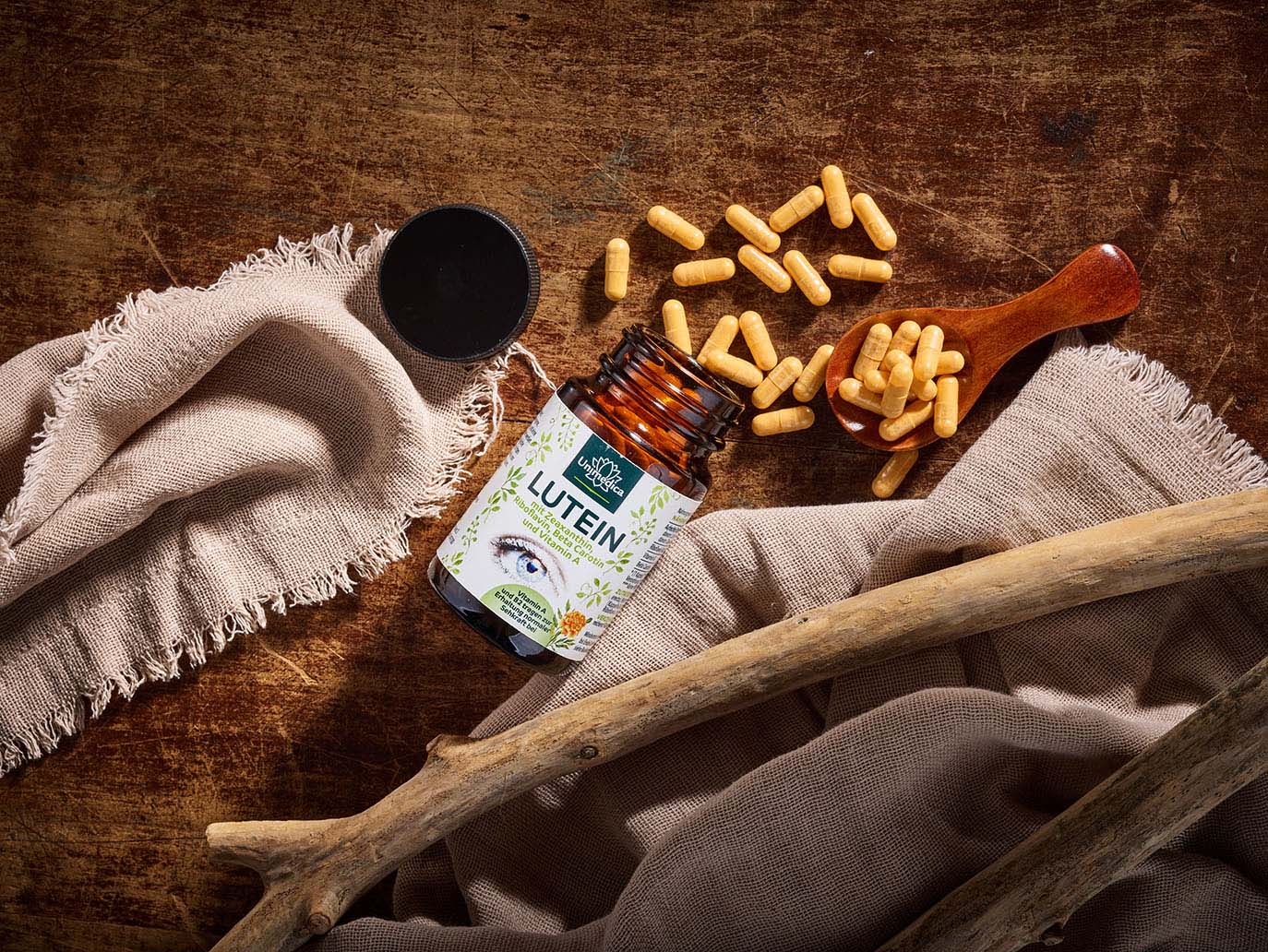 Lutein - mit Zeaxanthin + Vitamin B2 + Beta Carotin + Vitamin A - 90 ...
