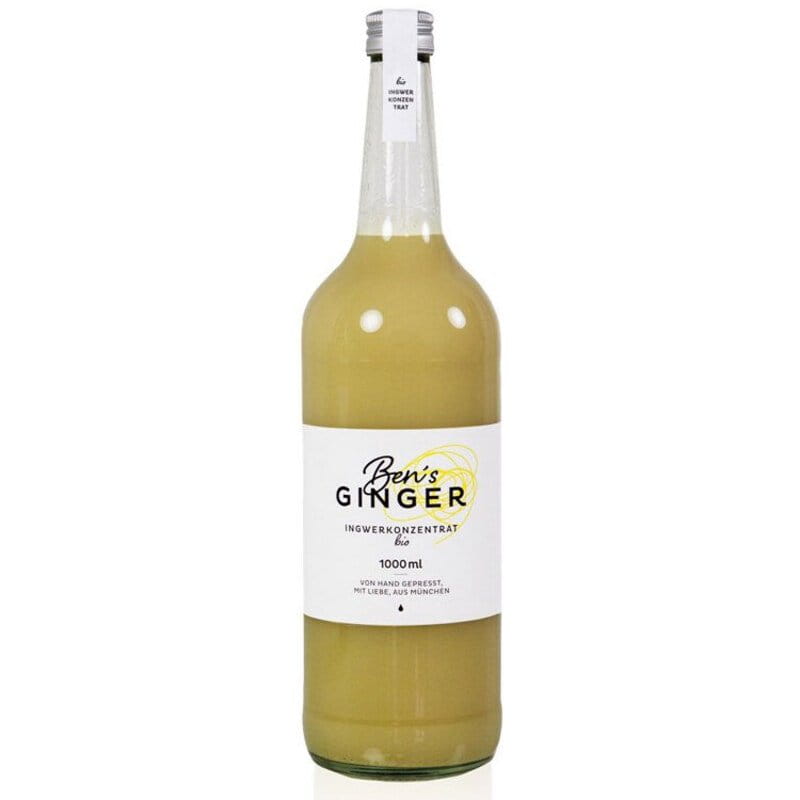 Ben's Ginger - Bio Ingwerkonzentrat - 1 Liter, von Hand gepresst, mit ...