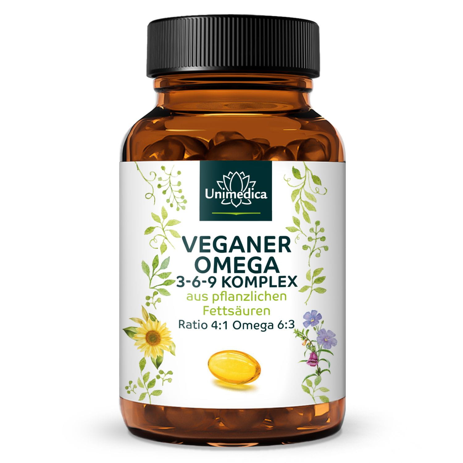 2er-Sparset: Omega 3 Algenöl + Lutein - 90 Softgelkapseln + 90 Kapseln ...